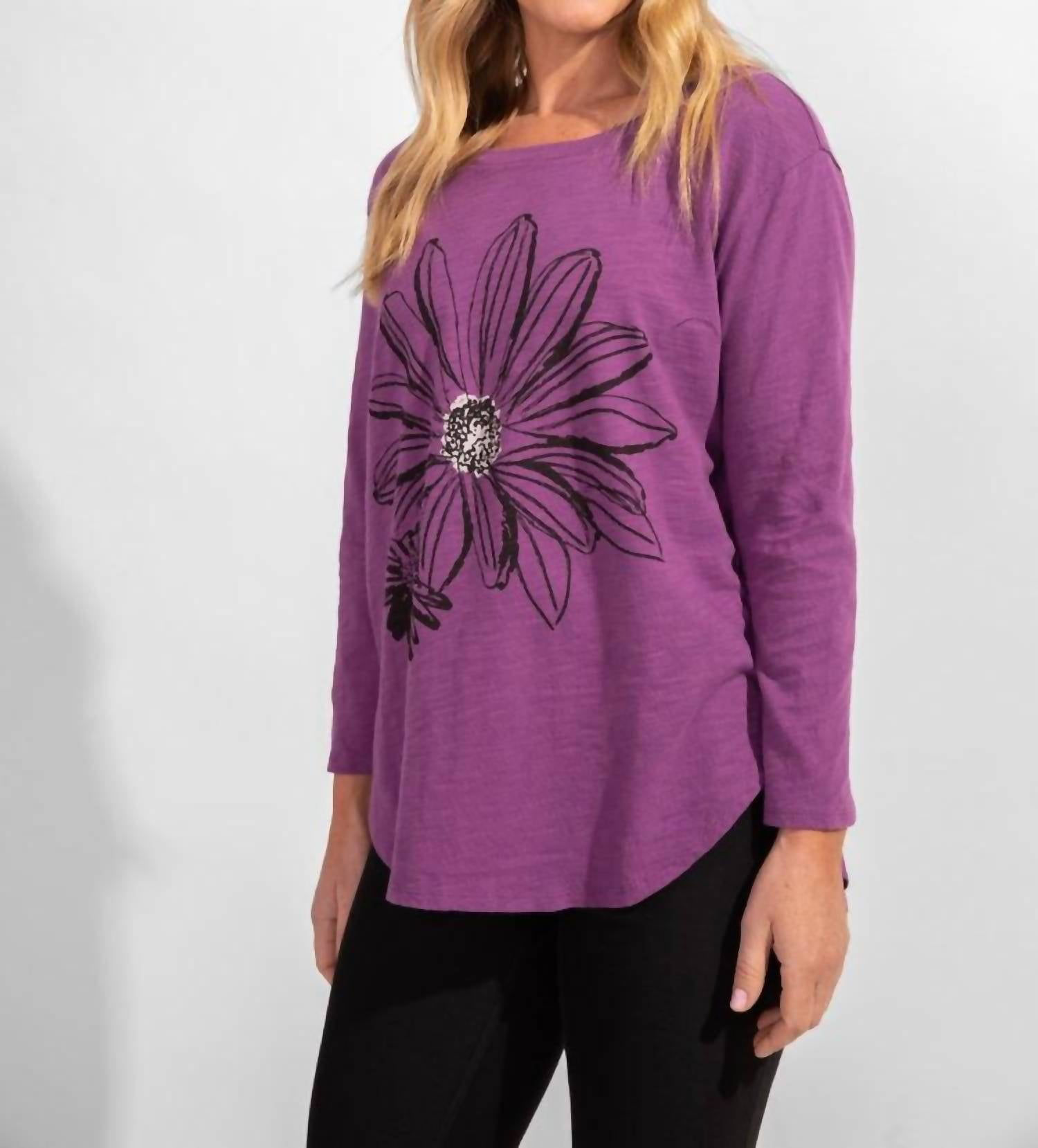 ESCAPE BY HABITAT High-Low Daisy Tee - Walmart.com