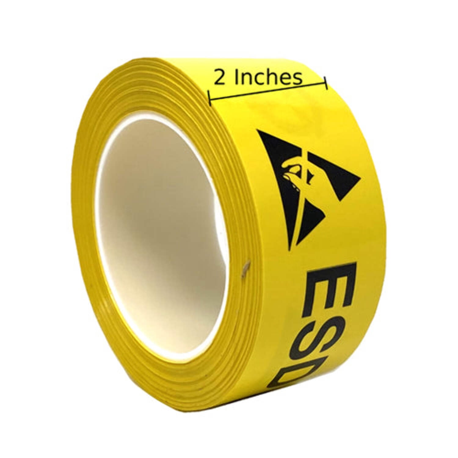 ESD Aisle Marking Warning Tape - Yellow - Walmart.com
