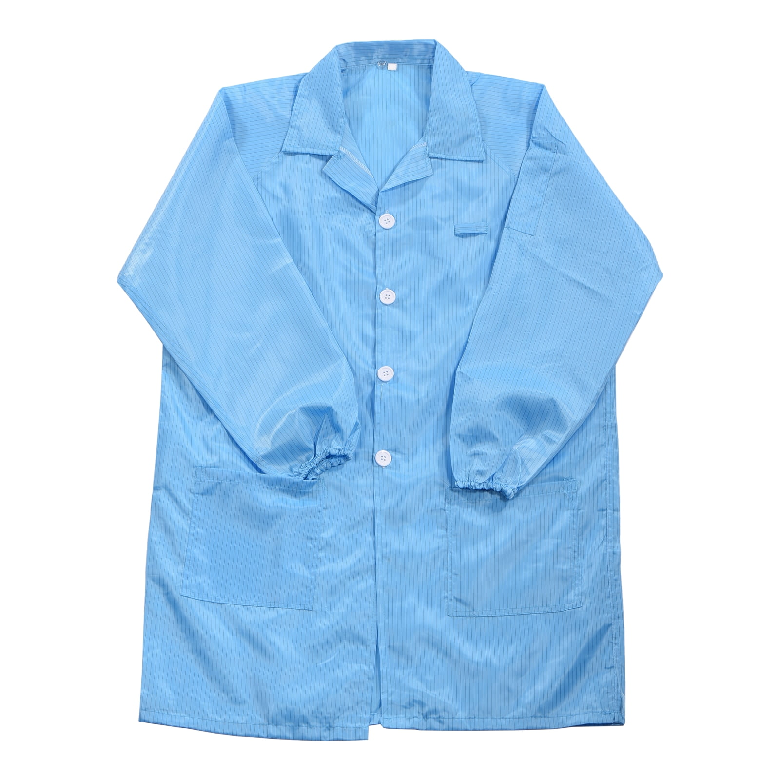 ESD Lab Coat Anti Static Clothing Science Jacket with Cuff Lapel Collar ...