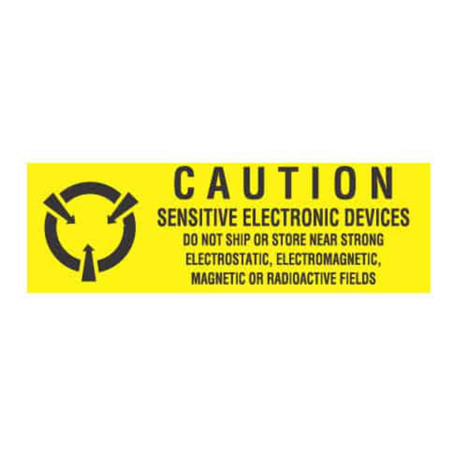 ESD Label: "Caution Sensitive Electronic Devices Do Not Ship or Store ...