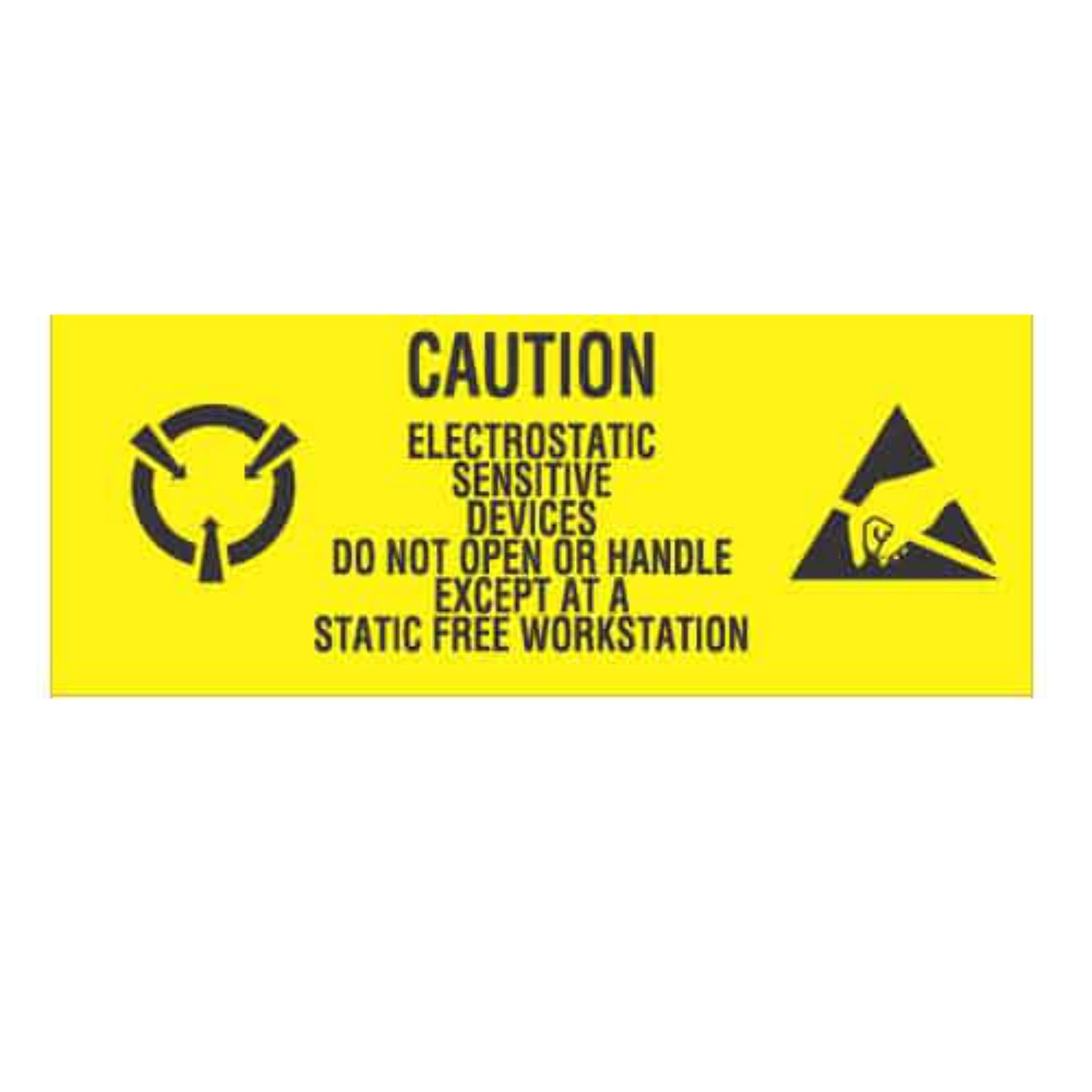 ESD Label - “Electrostatic Sensitive Devices Do Not Open or Handle ...