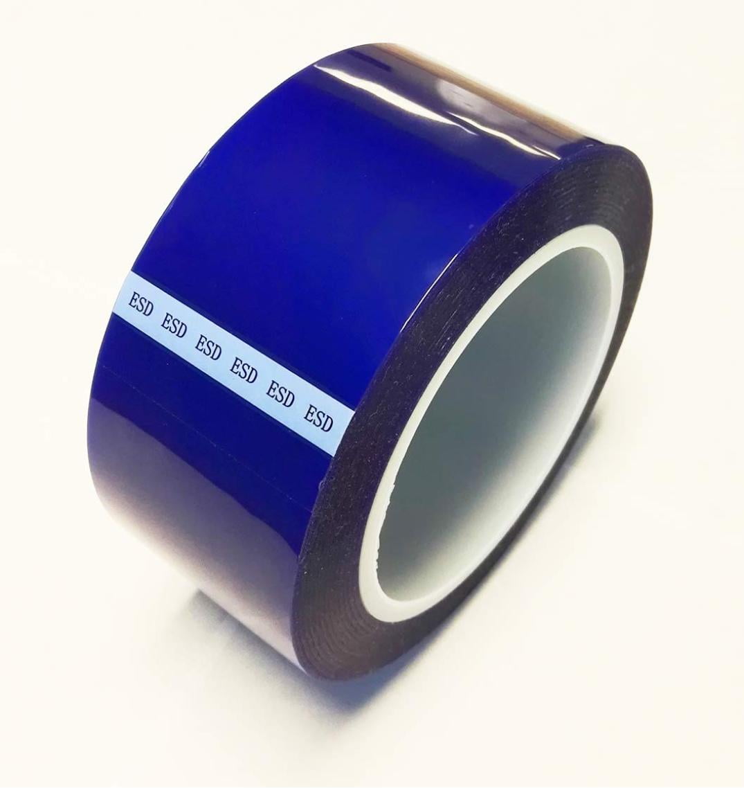 ESD Tape, 15 mm x 72 Yards, Blue, Polyester Film with Silicone Adhesive ...