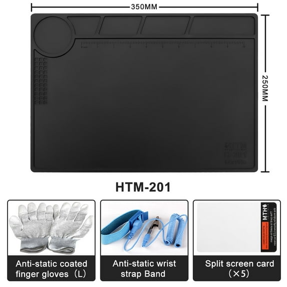 ESD Welding Mat With Magnetic Heat Insulation Working Pad Silicone ...
