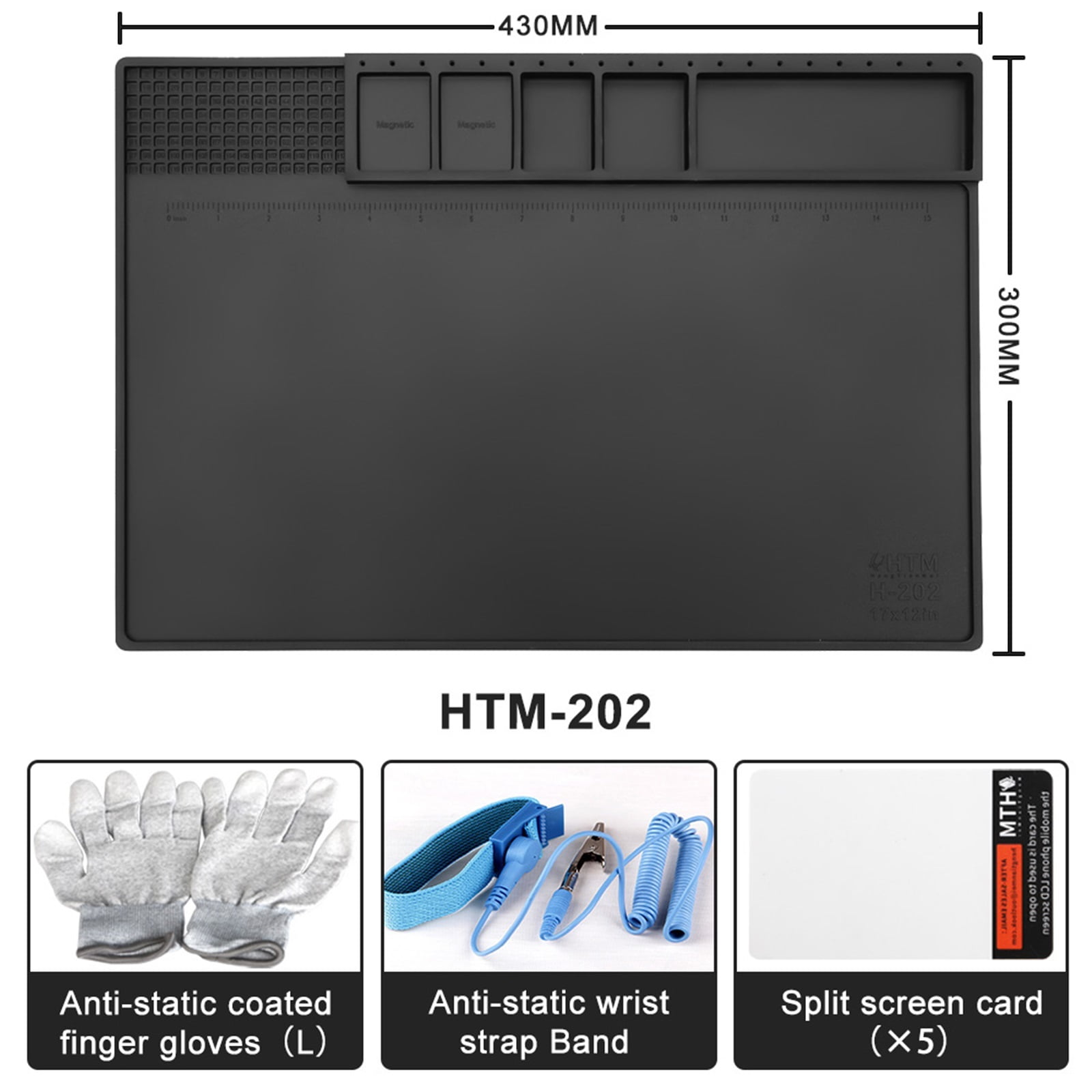ESD Welding Mat With Magnetic Heat Insulation Working Pad Silicone ...
