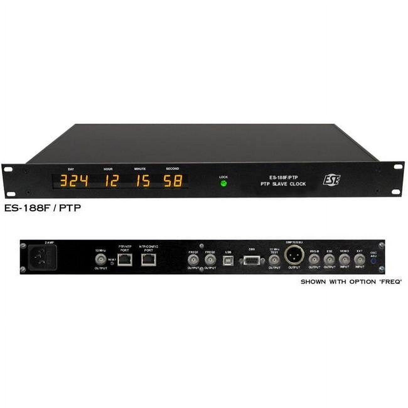 ESE ESE-ES-188F-PTP 1.75 in. Rackmount PTP Referenced Master Clock ...