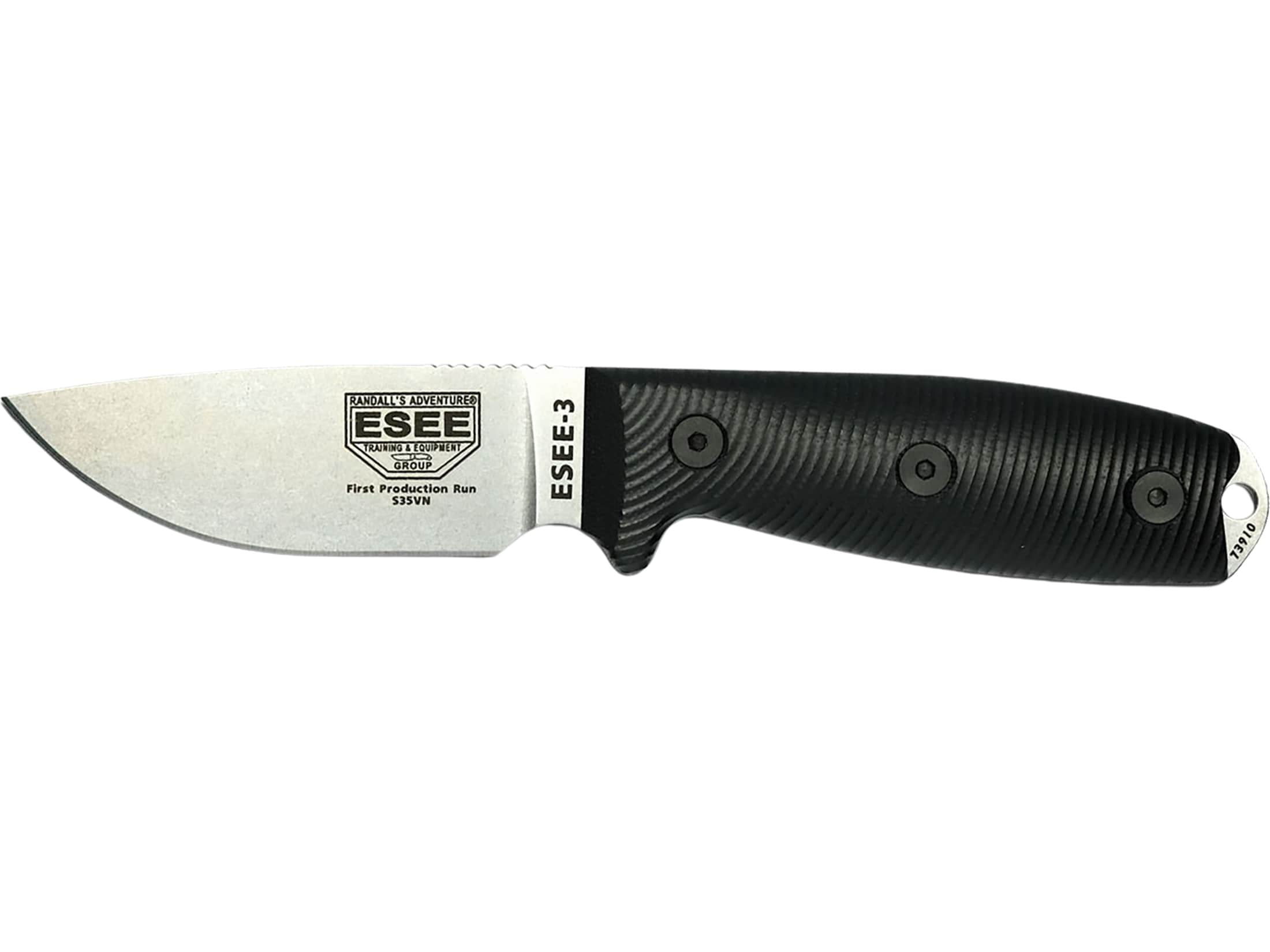 ESEE Knives ESEE-3 3D Fixed Blade Knife 3.875" Drop Point CPM S35VN ...