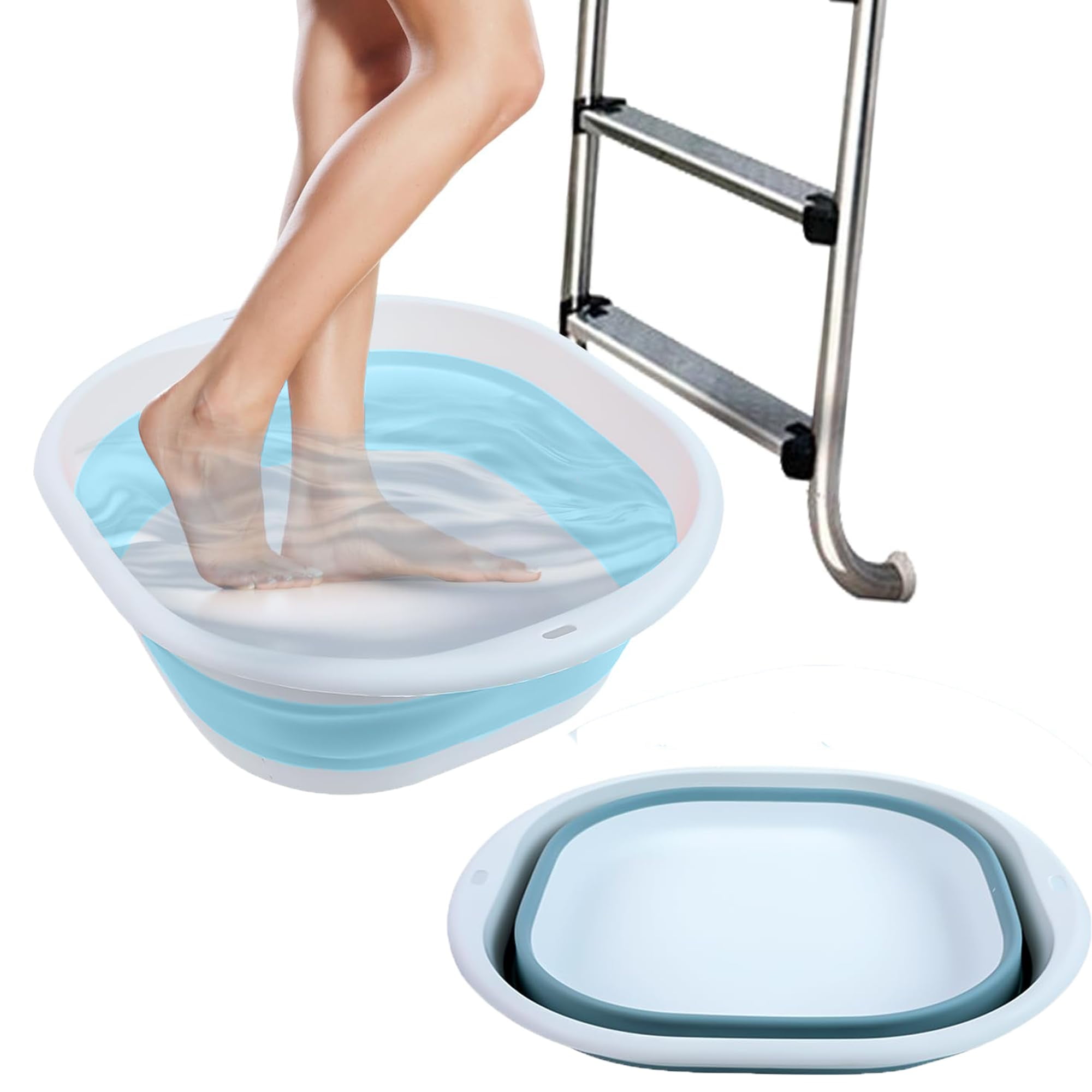 ESEHGS Portable Pool Foot KEF28 Bath,Collapsible Pool Foot Wash Basin ...
