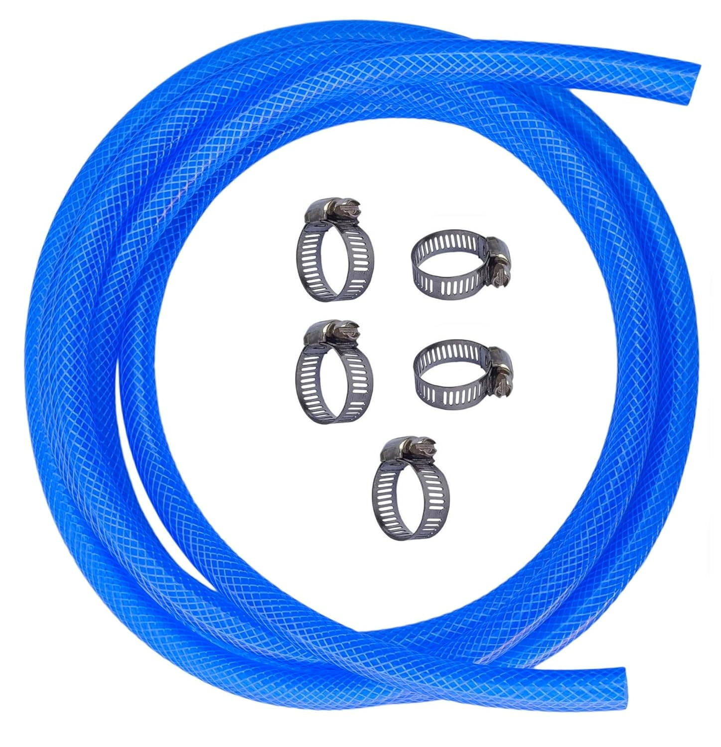 ESEKSAFAR 8mm Blue LPG Gas Pipe 25 Meter and Hose clamp setfor ...