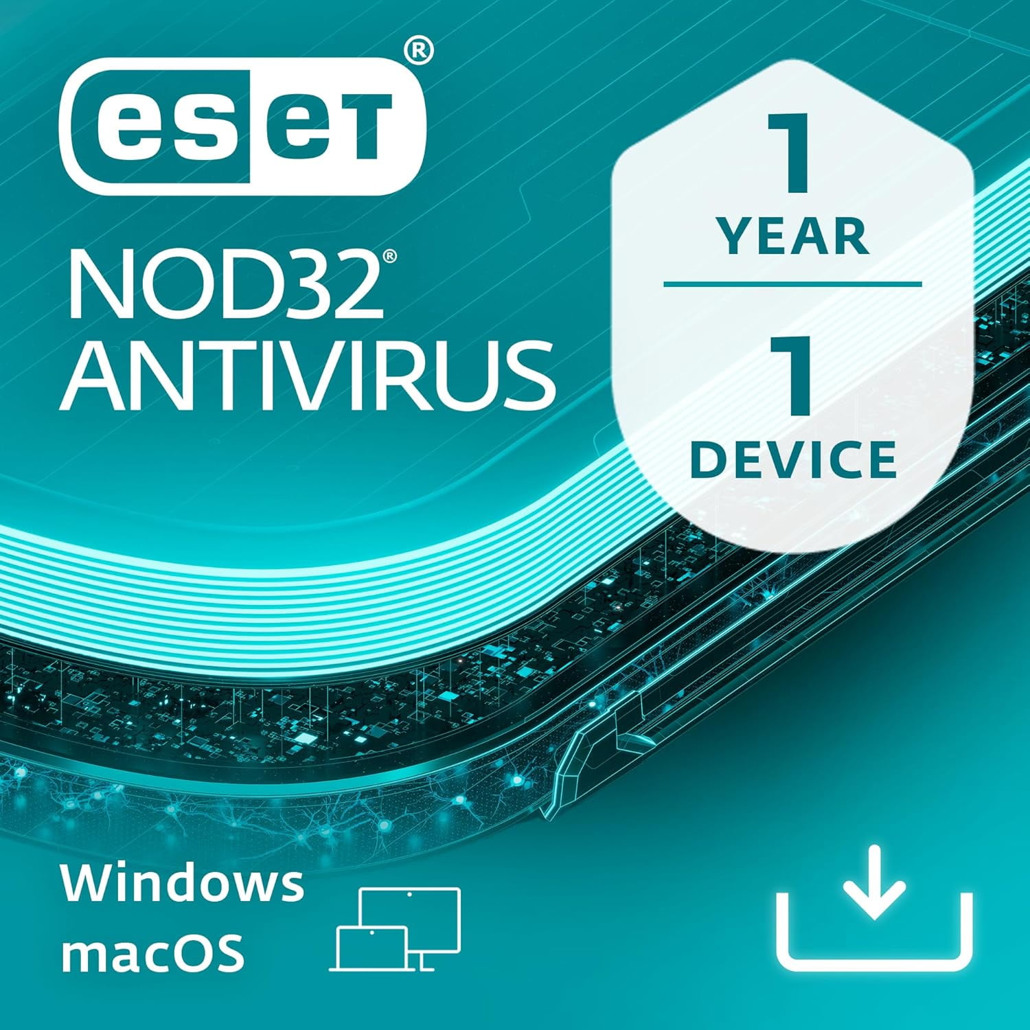 ESET NOD32 Antivirus 1 Year, 1 Device [Digital Download] - Walmart.com