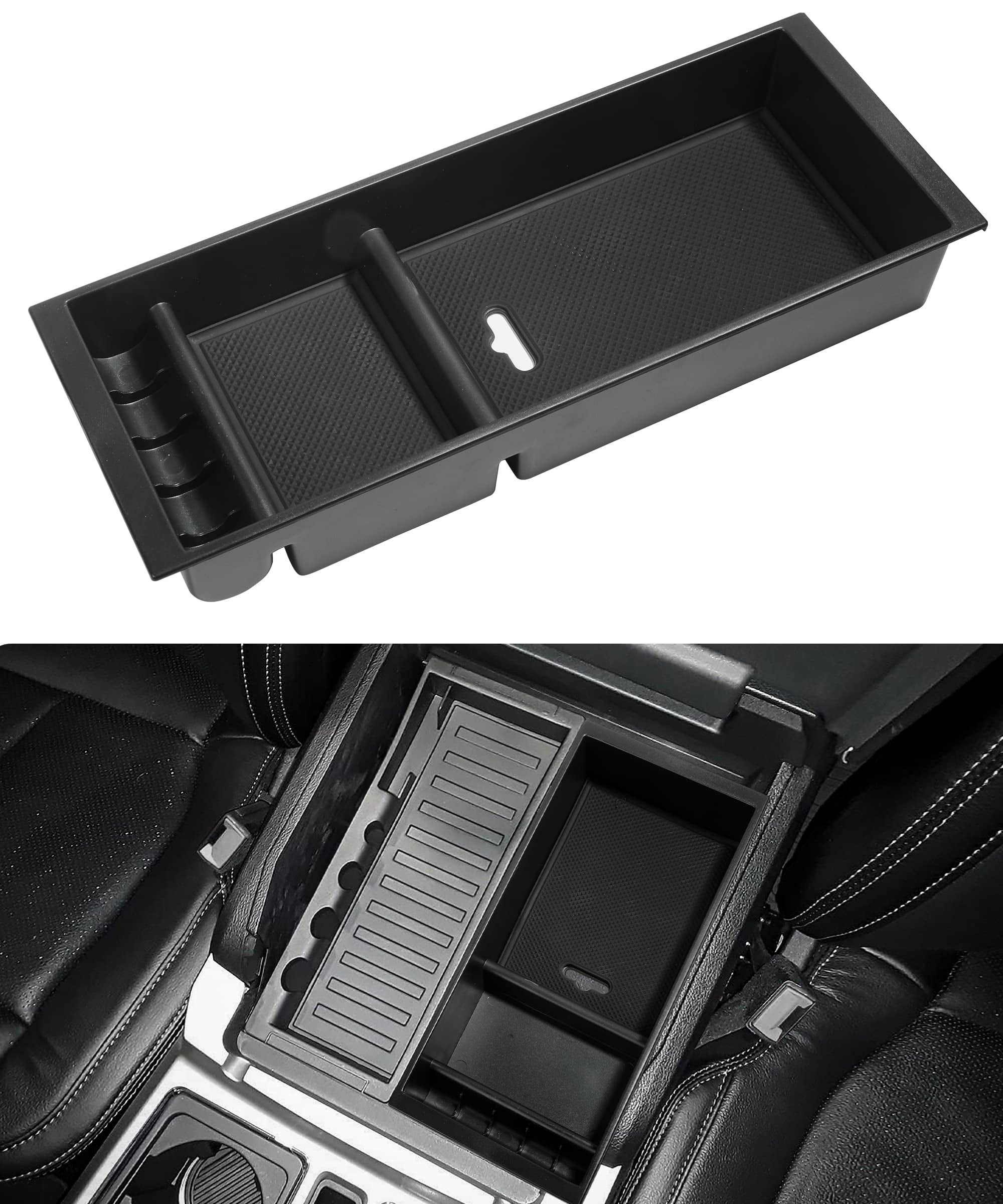 ESEWALAS Center Console Tray Organizer Box,Armrest Insert Tray Storage ...