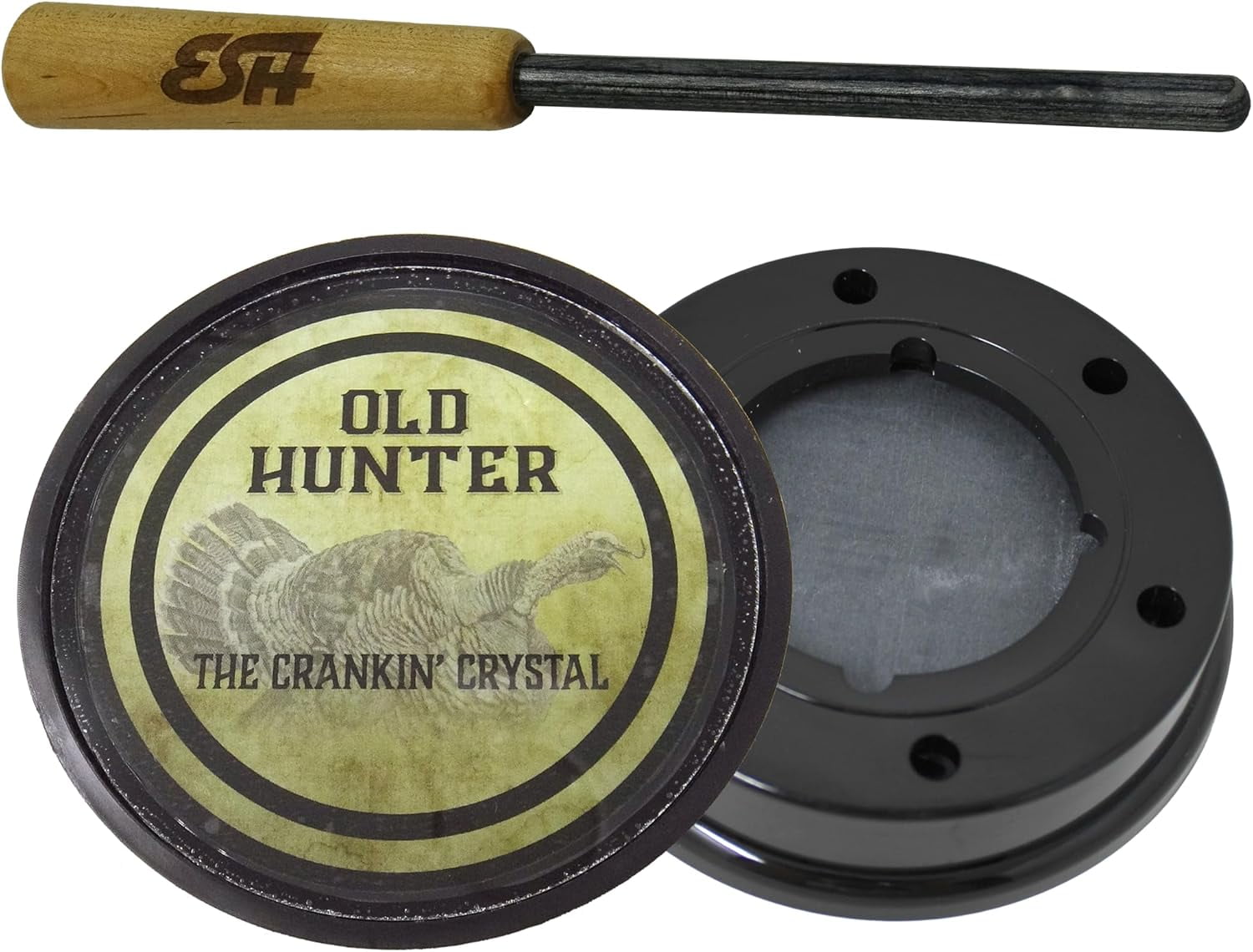 ESH Crankin’ Crystal 2-Sided Glass and Slate Turkey Pot Call - Walmart.com