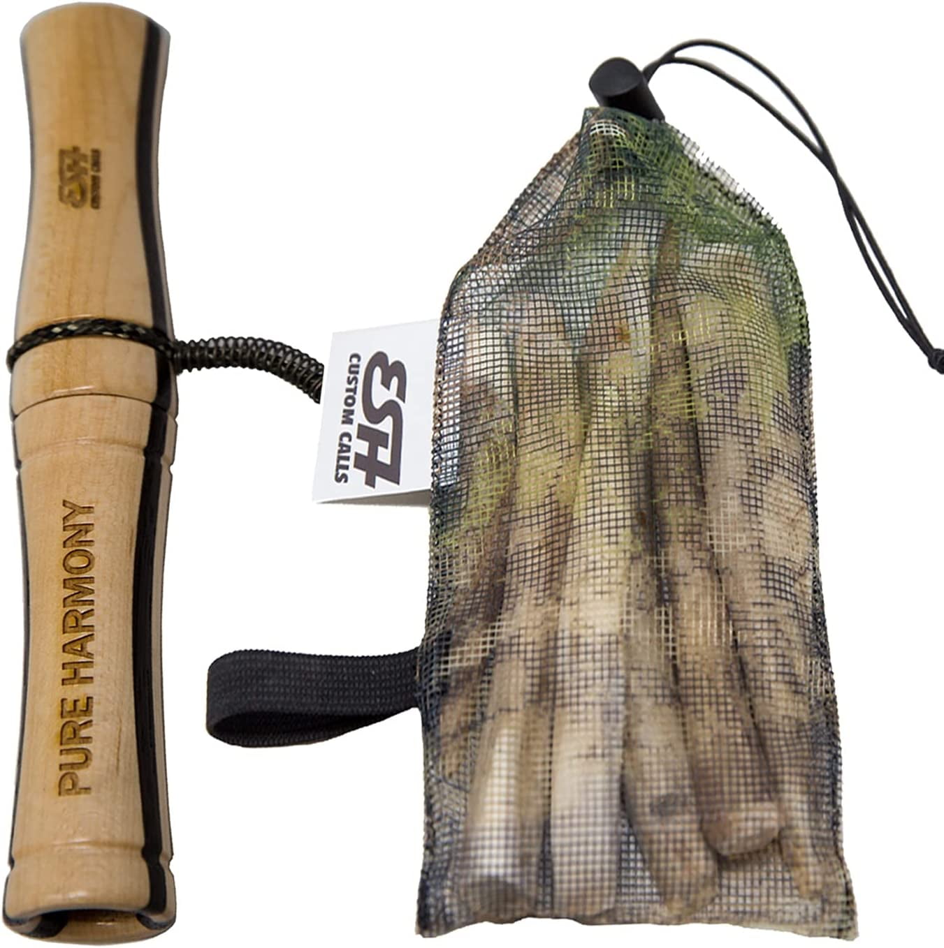 ESH Custom Calls Rattling Antlers for Deer hunting and Laminated Wooden ...