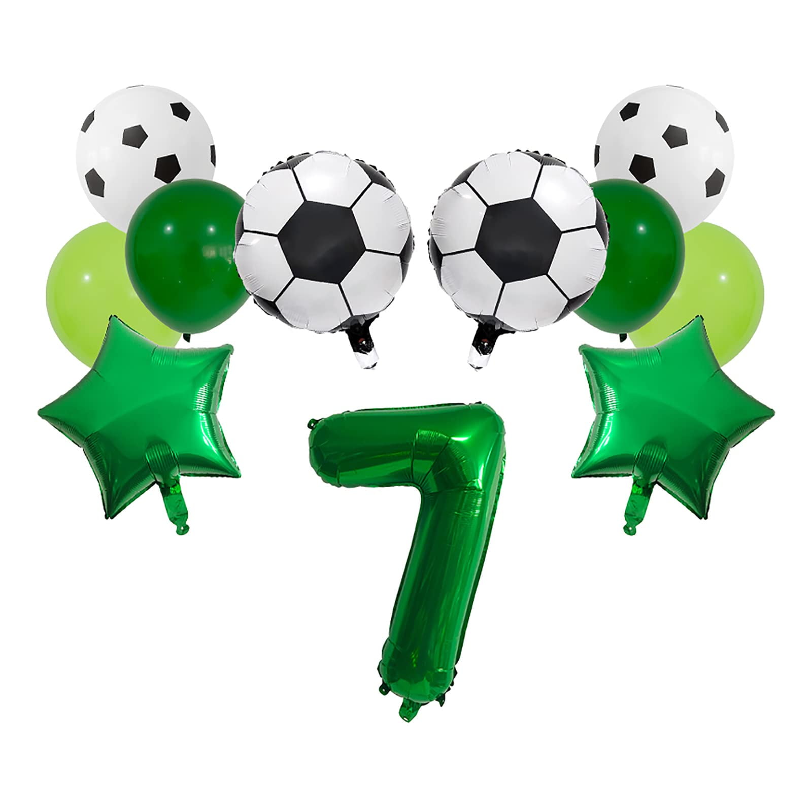 ESHILP 11pcs Soccer Balloons SE33 Set 7 Digit Balloons Balloon Confetti ...