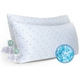 ESHINE Pillows King Size Set of 2 - Cooling Memory Foam Pillows, Gel Infused Cool Pillow ...