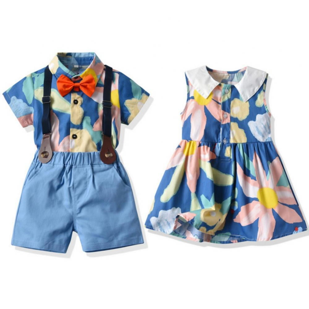 ESHOO 3M-5T Toddler Baby Boys Girls Brother and Sister Matching Outfits ...