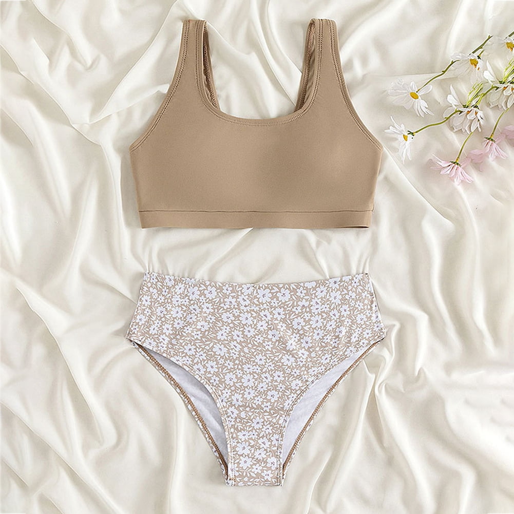 ESHOO 7-14T Girls One-Piece Bikinis Swimsuits, Teenager Big Girls Solid ...