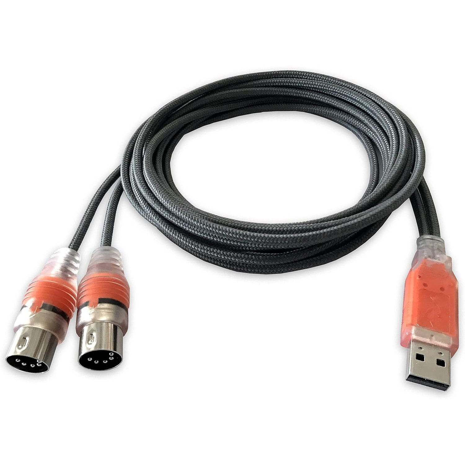ESI MIDIMATE eX: 2m/6.5ft High-Speed USB MIDI Cable, Plug & Play USB to ...