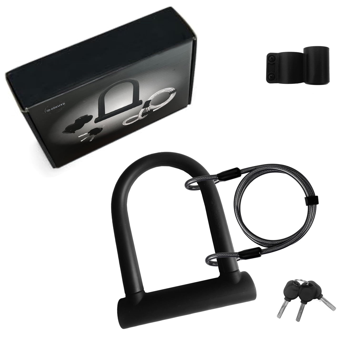 ESKUTE Universal U-shaped lock for bicycles/electric bicycles - Walmart.com