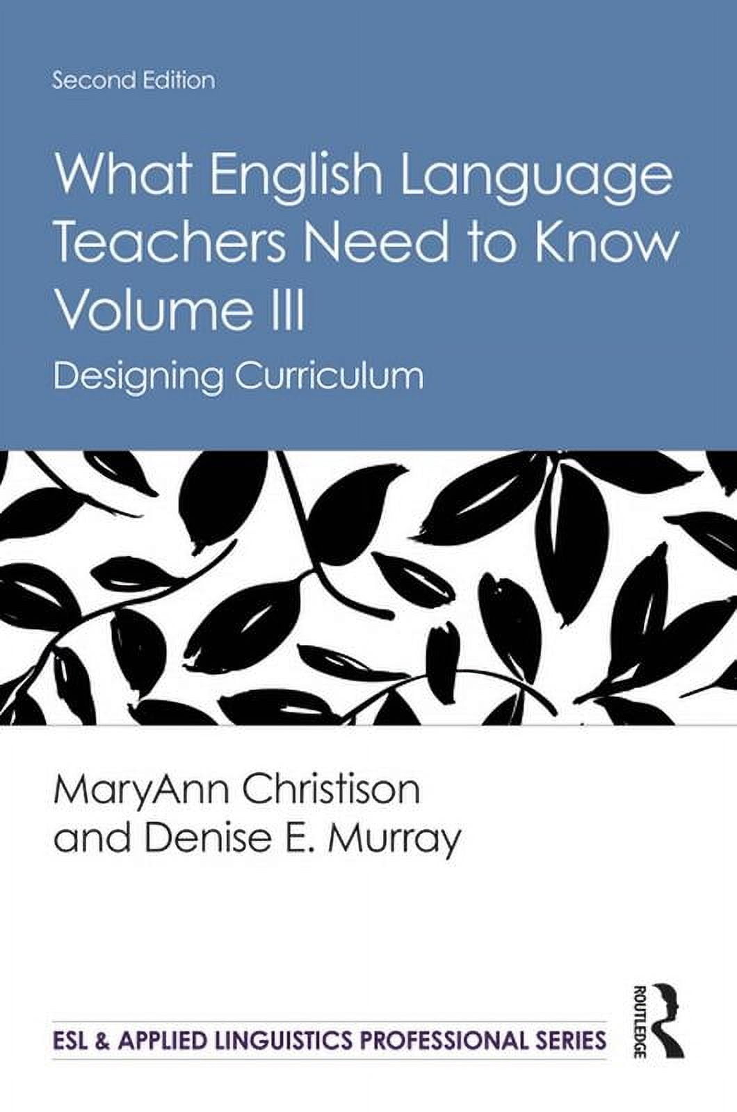 ESL & Applied Linguistics Professional What English Language Teachers ...