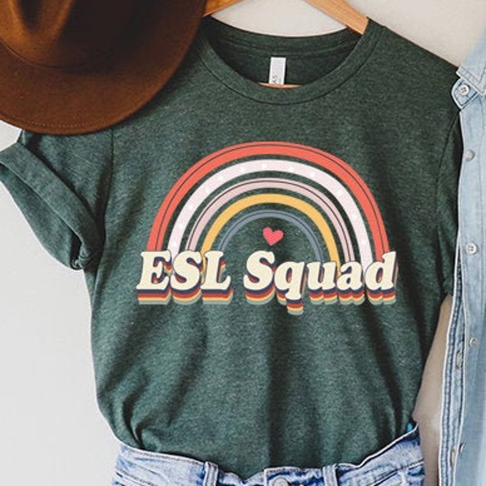 ESL Teacher Shirt, English Teacher Shirt, English Language Teacher ...