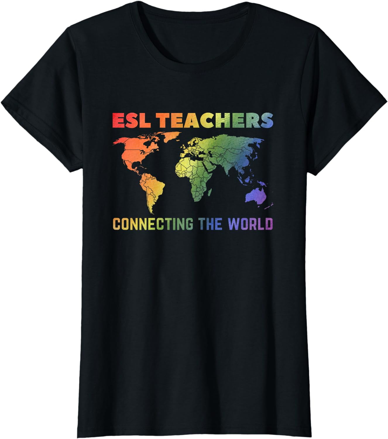 ESL Teachers Connecting The World Virtual Teacher And Tutor T-Shirt ...