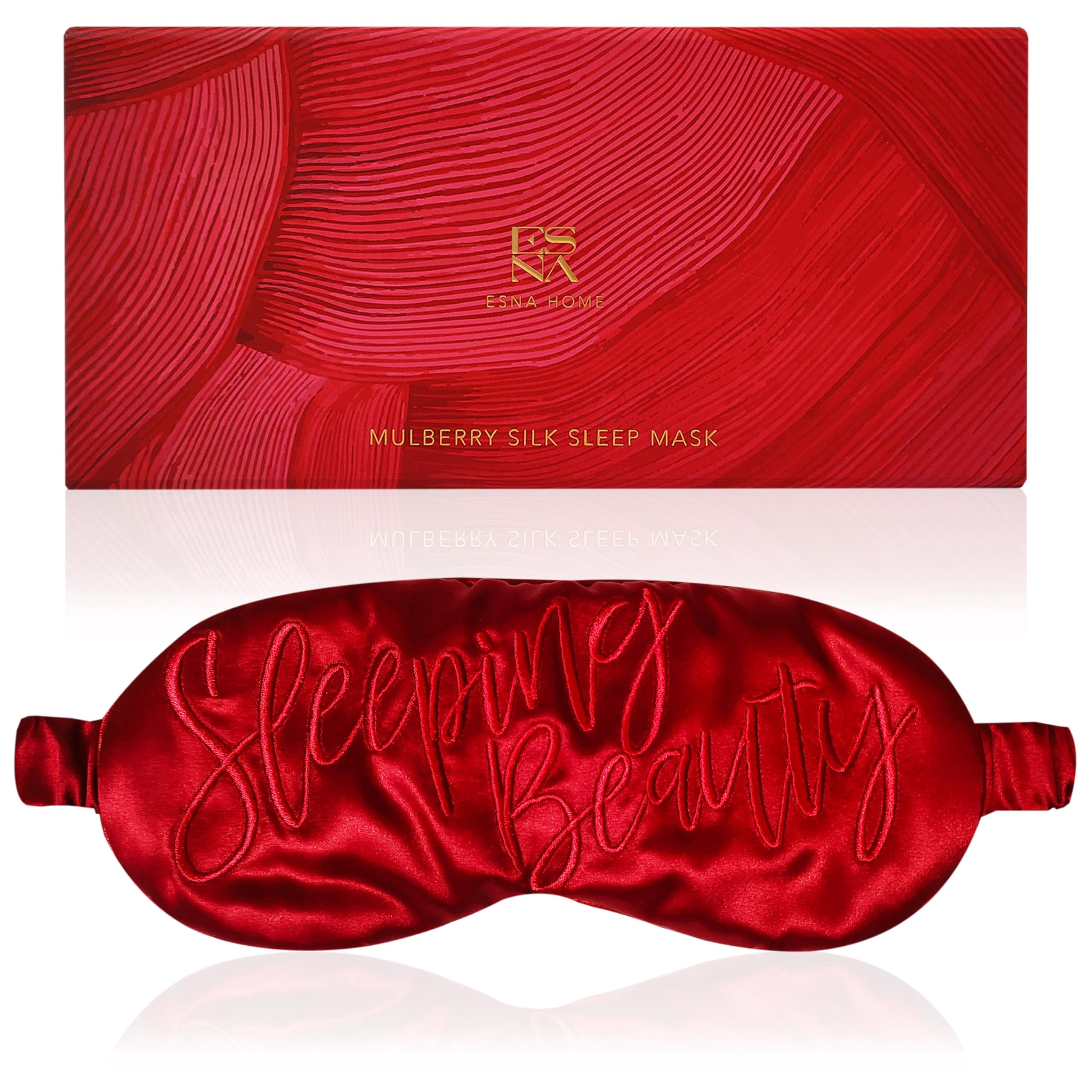 ESNA HOME Luxury Silk MMF7 Sleep Mask Gift Set | 22-Momme Mulberry Silk ...