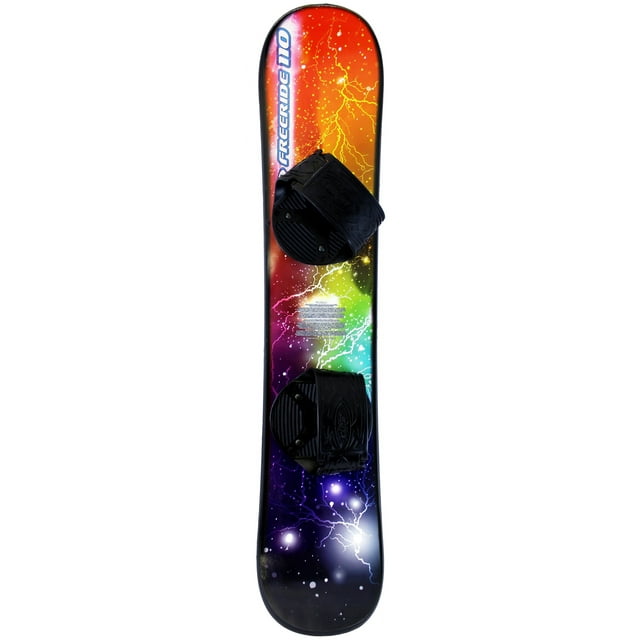 ESP 110 cm Freeride Snowboard with Adjustable Bindings, Graphic ...