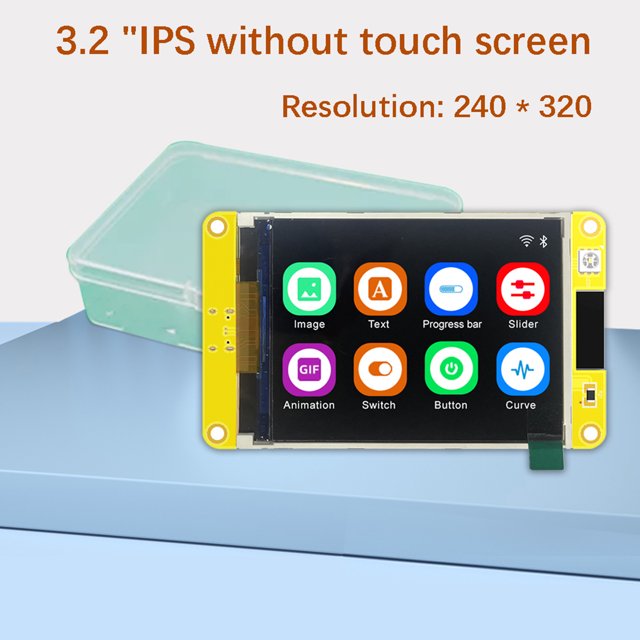 ESP32 3.2"Touch Screen Development Board WIFI Bluetooth IoT MCU LCD Display LVGL - Walmart.com