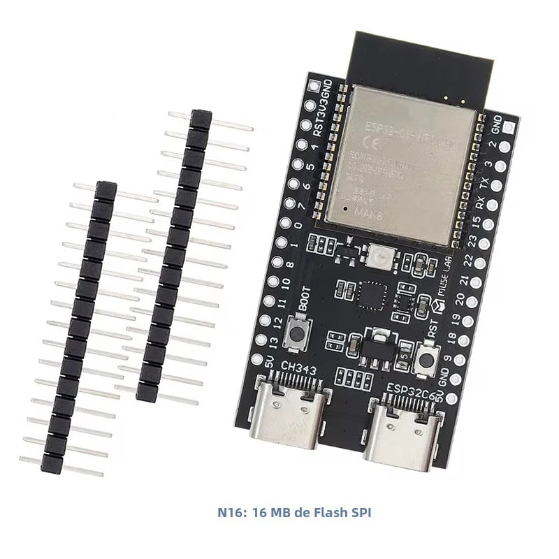 ESP32-C6 Development Board WiFi Bluetooth Internet of Things Type-C Dual AOKIN New Condition ...