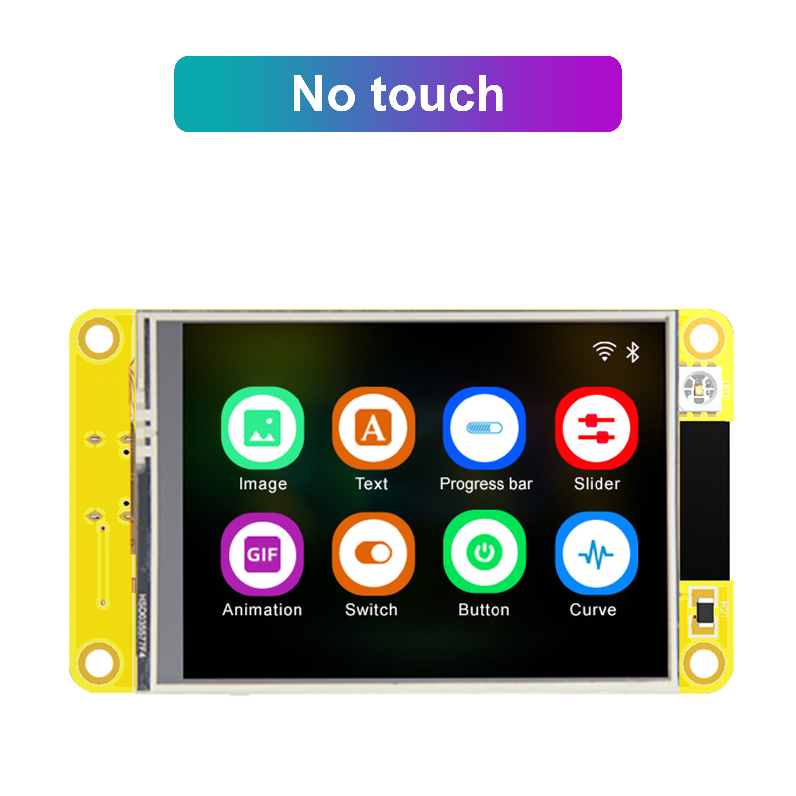 ESP32 Development Board 2.4inch 240*320 Display WiFi Bluetooth Touch Screen LVGL - Walmart.com