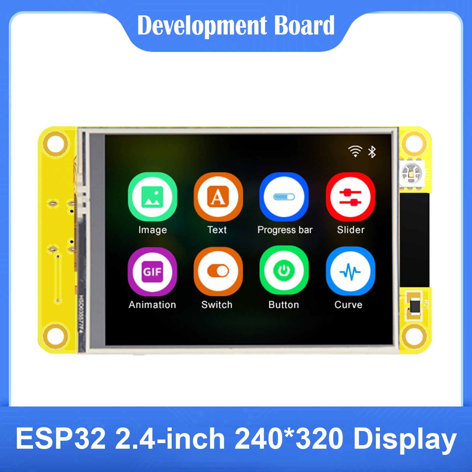 ESP32 Development Board Display WiFi Bluetooth Touch Screen LVGL Dual ...