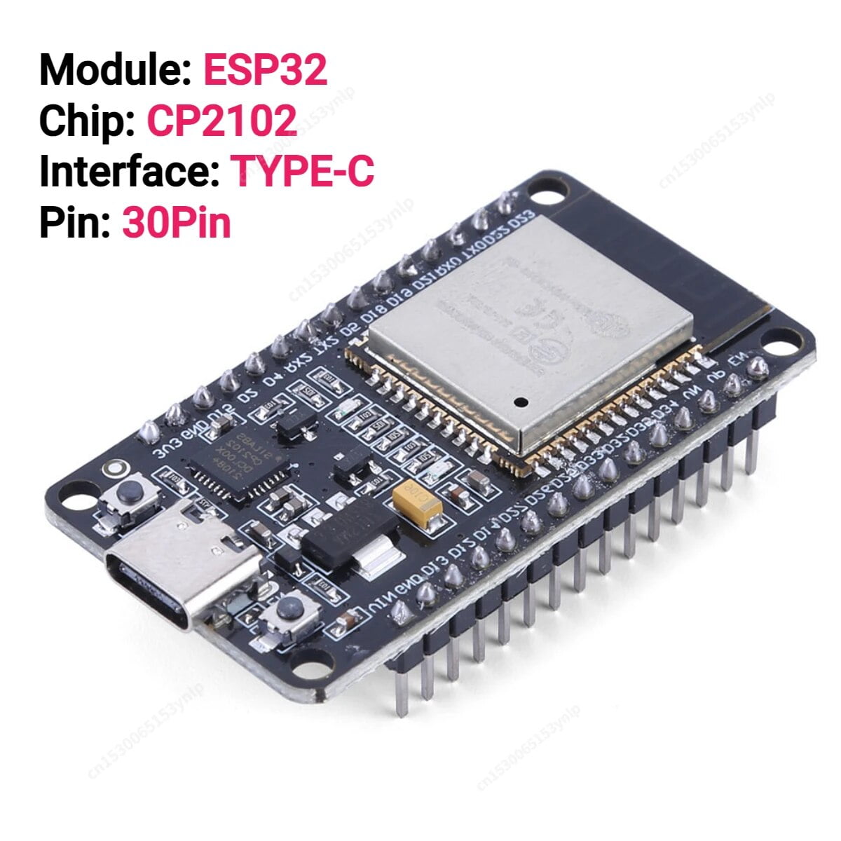 ESP32 Development Board TYPE-C CH340C WiFi+Bluetooth Ultra-Low Power Dual Core ESP32-DevKitC-32 ...