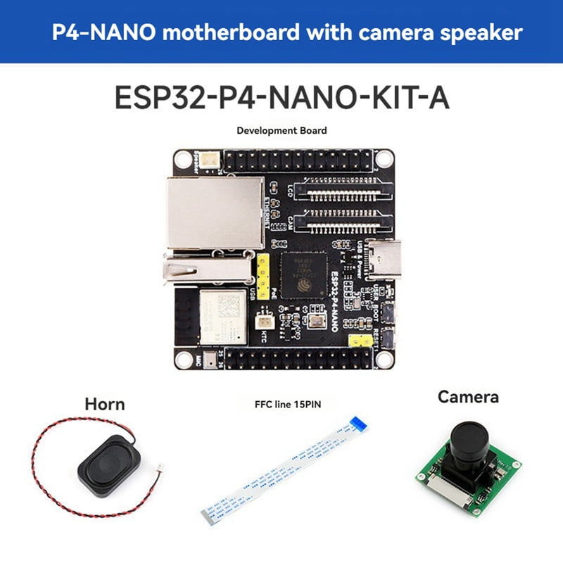 ESP32-P4-NANO Development Board+Cam+Speaker+FFC Cable Kit Dual-Core ...