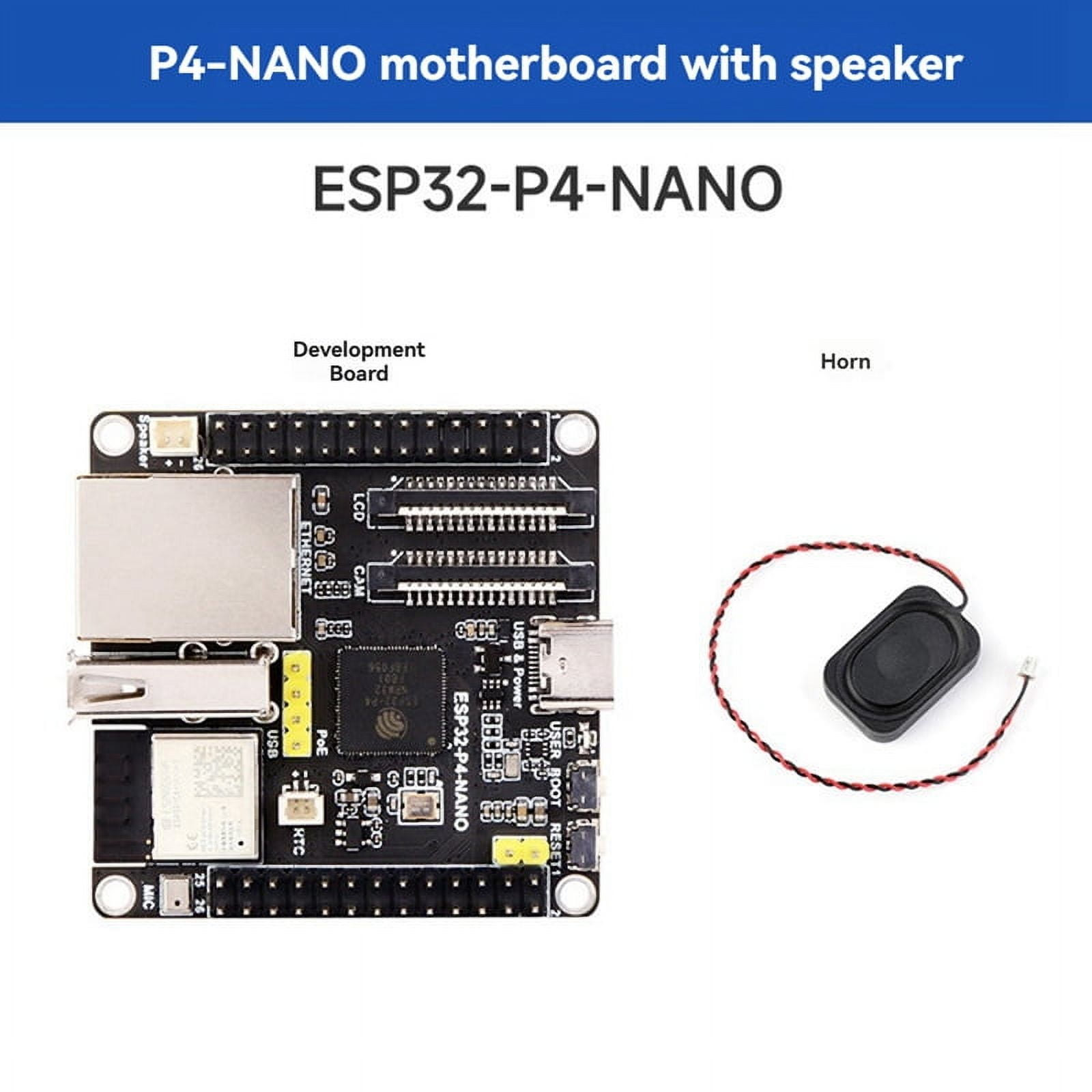 ESP32-P4-NANO Development Board with Speaker Dual-Core RISC-V WiFi6 ...