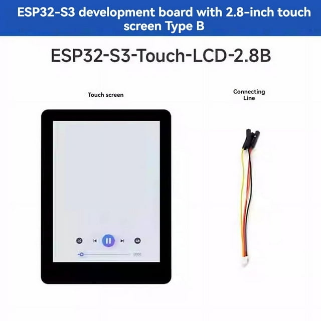 ESP32-S3 2.8inch IPS Capacitive Touch Display Development Board with Onboard Antenna ESP32 with ...