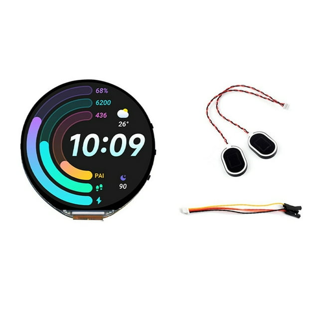 ESP32-S3 Development Board 1.85 Inch Round LCD Display Support WIFI Bluetooth 5 Built-in Six ...