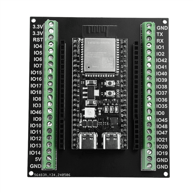 ESP32-S3 Expansion Board GPIO 1 Into 2 Breakout Double-Layers with N8R2/N16R8 Development C ...