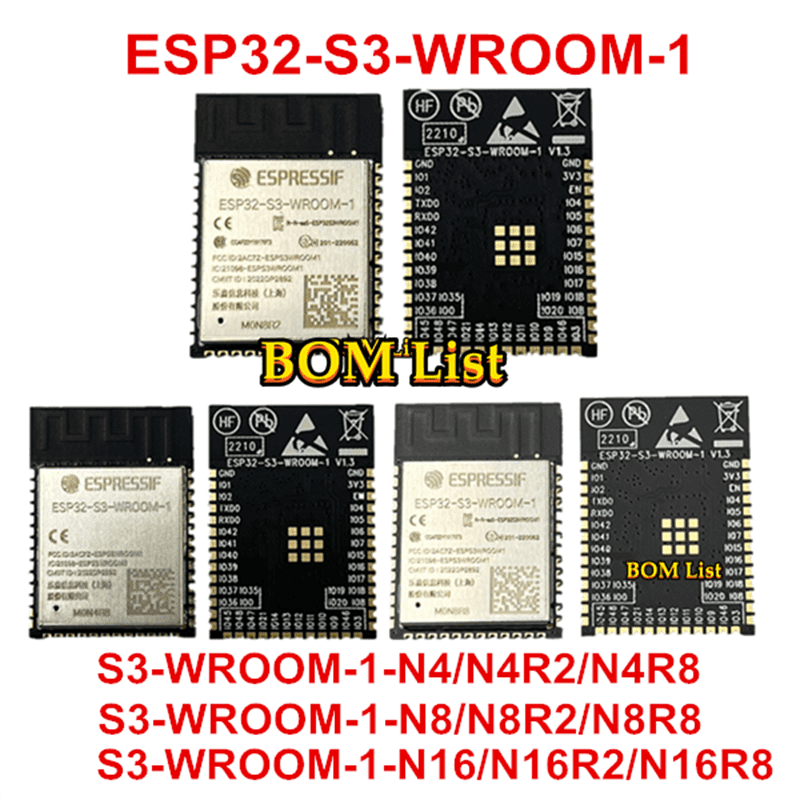 ESP32-S3-WROOM-1 4MB 8MB 16MB ESP32-S3-WROOM-1-N4 ESP32-S3-WROOM-1-N8 ...