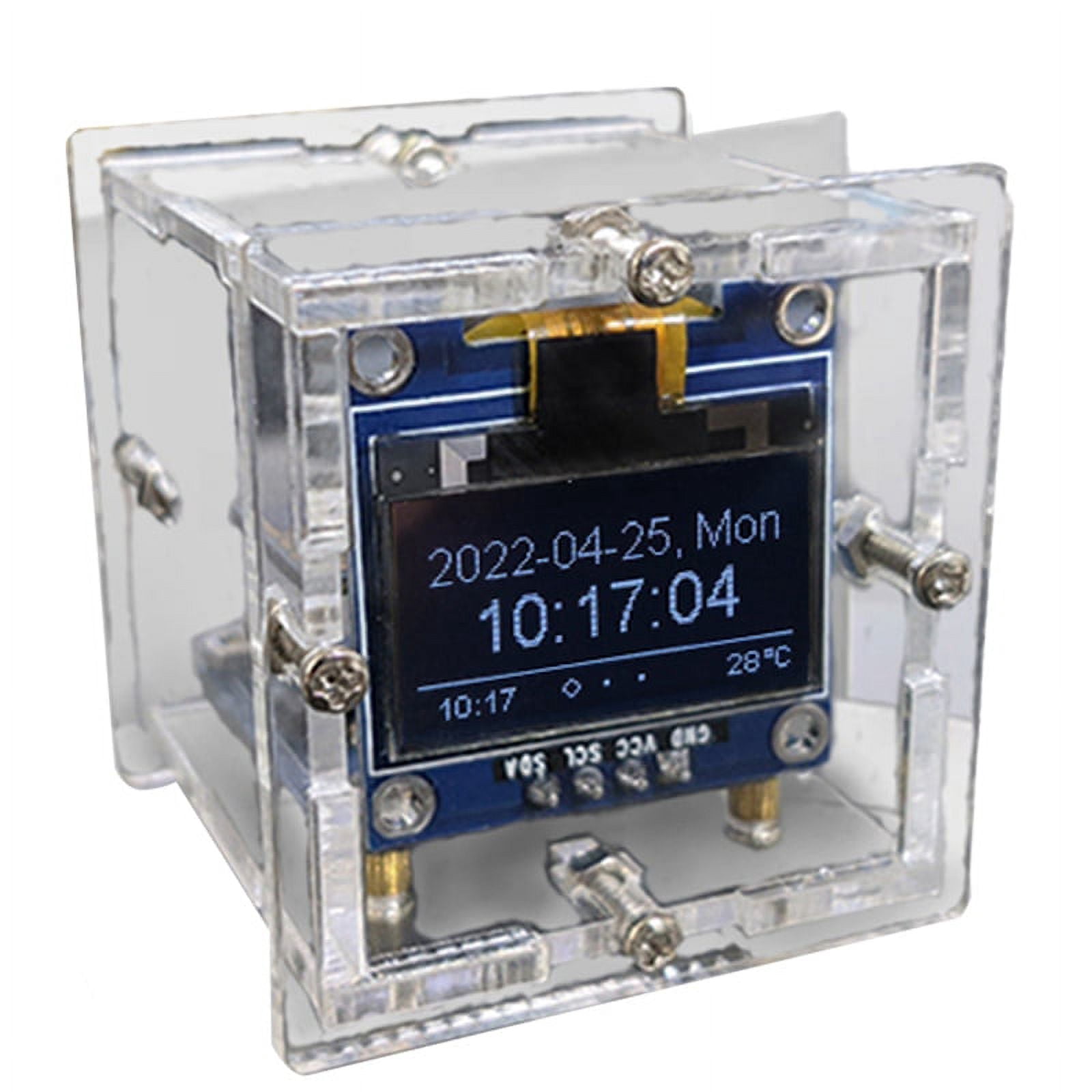ESP8266 DIY Electronic Kit Mini Clock OLED Display Connect with DIY ...