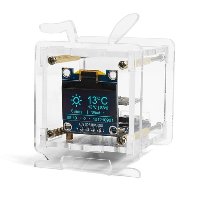 ESP8266 DIY Mini Electronic Clock Kits Weather Forecast Clock Support 2 ...