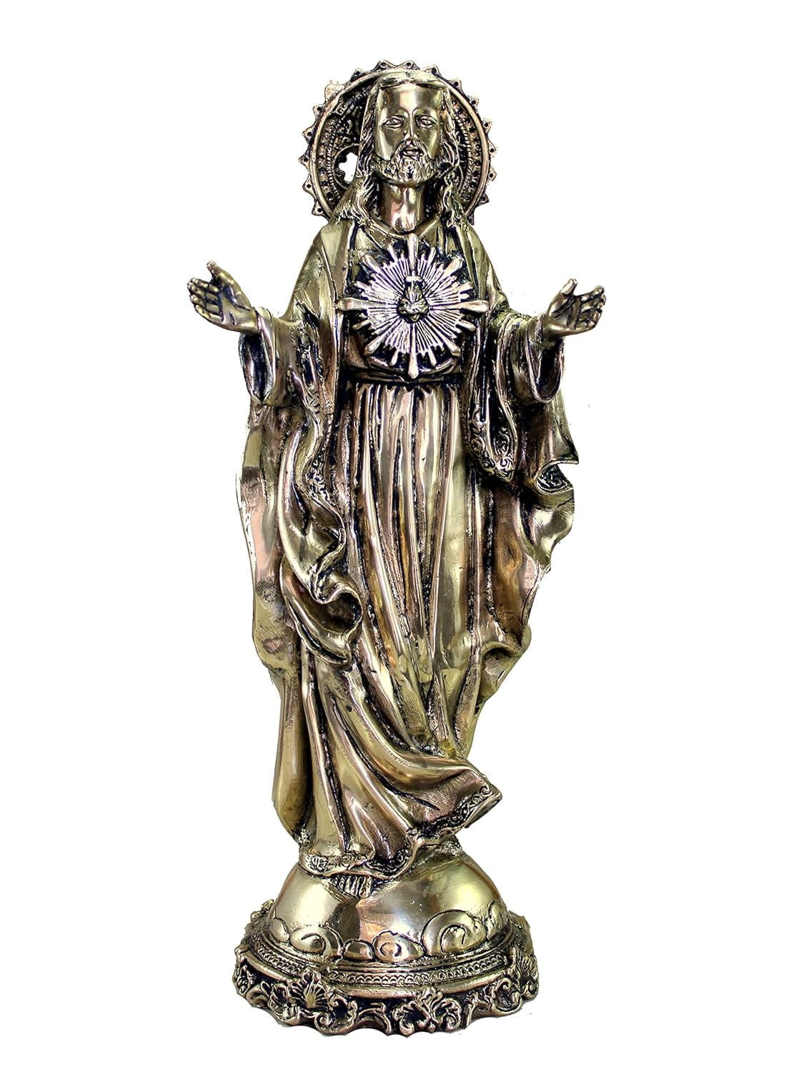ESPLANADE Brass Jesus Christ Holy Statue Spiritual Idols 16 inches Big ...