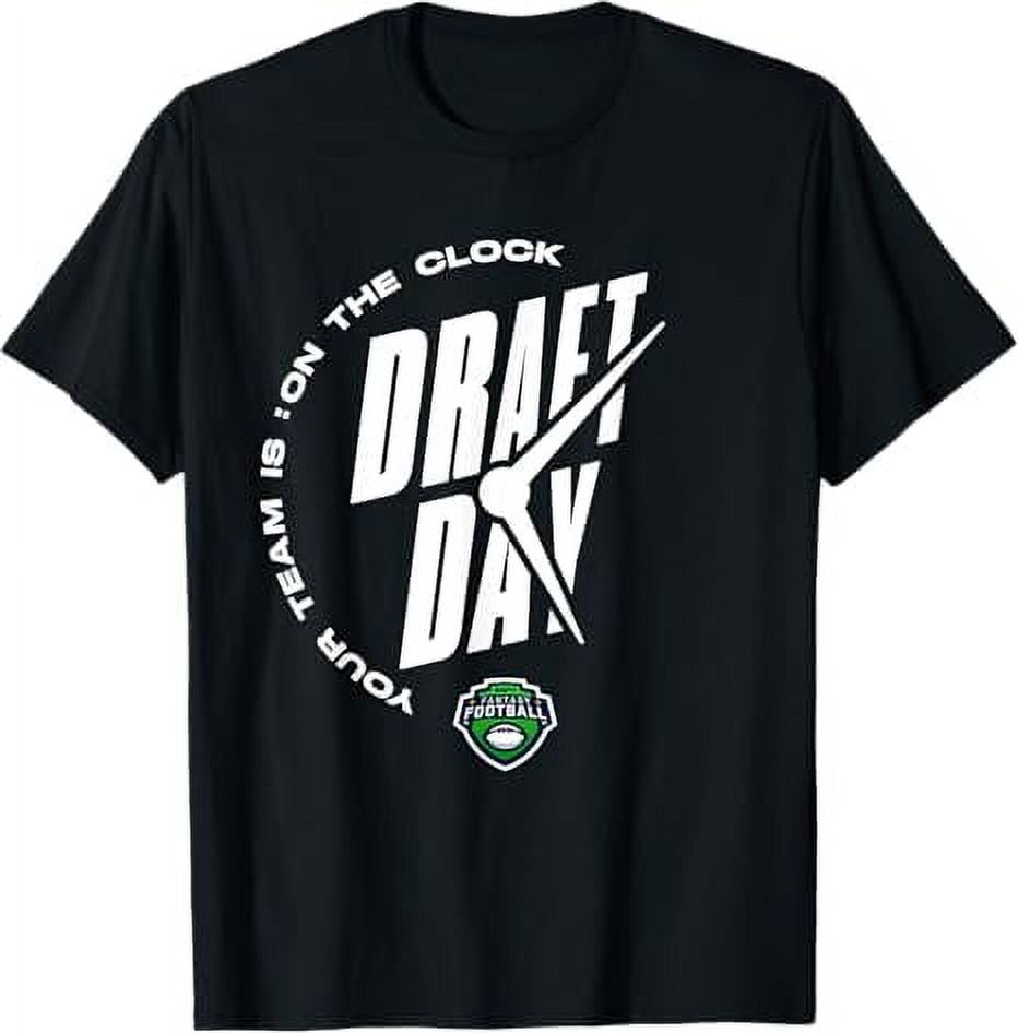 ESPN Fantasy Football Draft Day Your Team Is On The Clock V2 T-Shirt ...