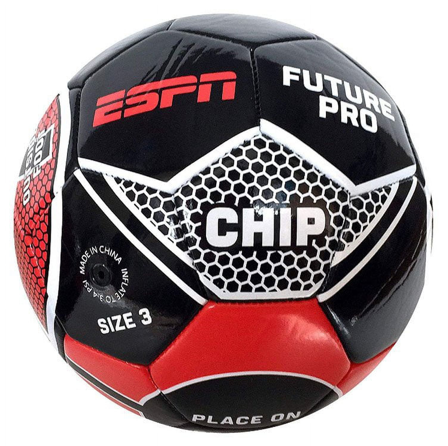 ESPN Future Pro Soccer Ball, Black - Walmart.com