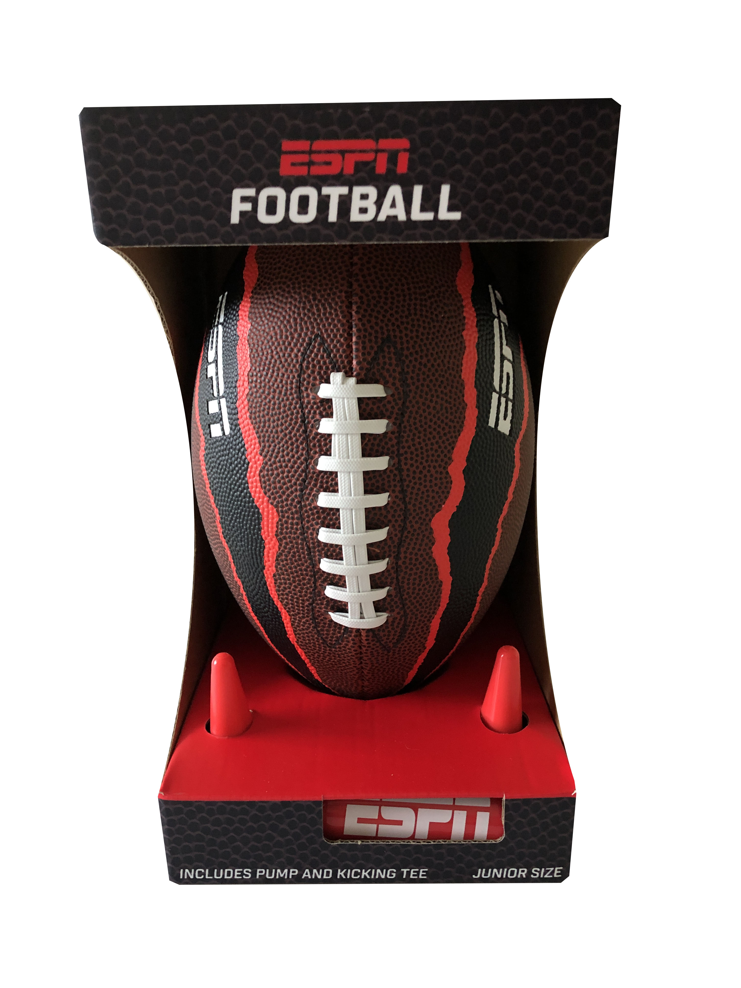 Franklin Sports Junior Size Rubber Football - 6 Pack Deflated with Pump ...