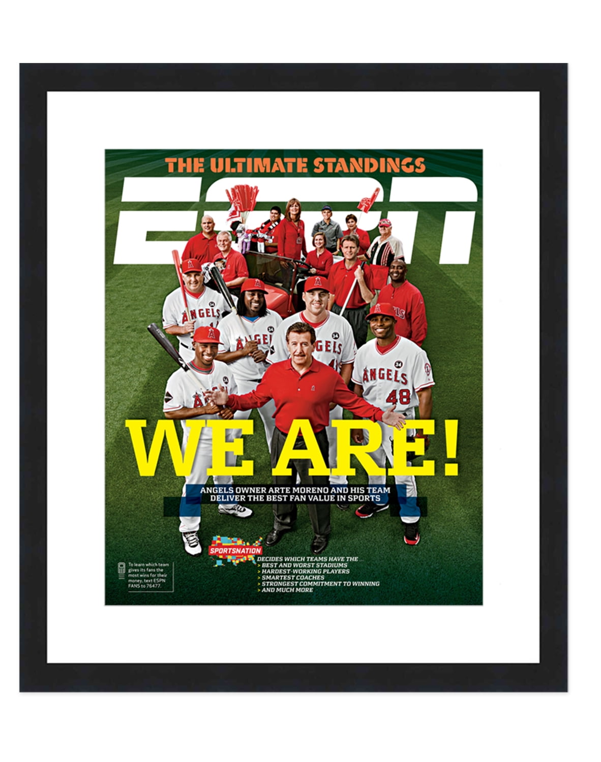 ESPN Magazine Display Frame - Complete with Acrylic, Backing, and White ...