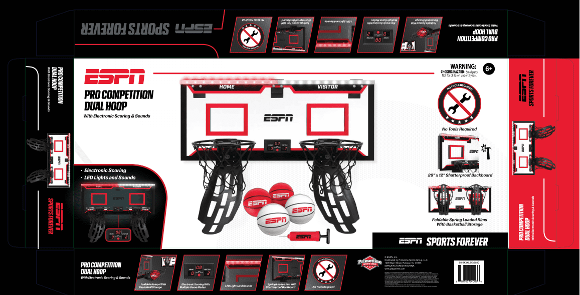 Pro Competition Dual Hoop with Electronic Scoring and Sounds - Walmart.com