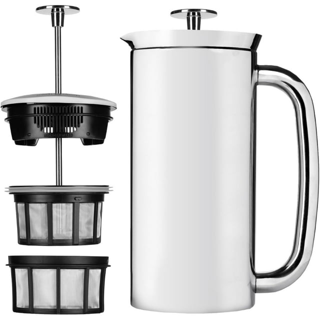 ESPRO P7 French Press Coffee Maker - Double-Walled Stainless Steel ...