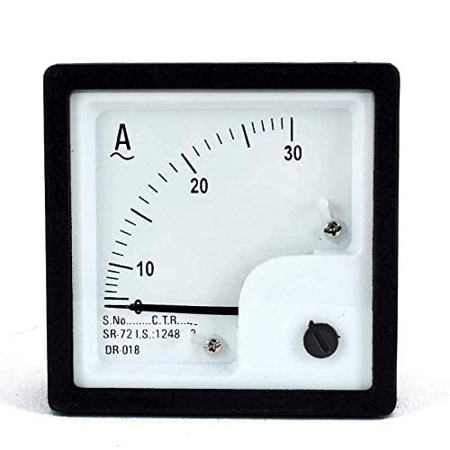 ESPtronics Analog Ampere Meter 030A 72mm Ac for Home Monitor Panel ...