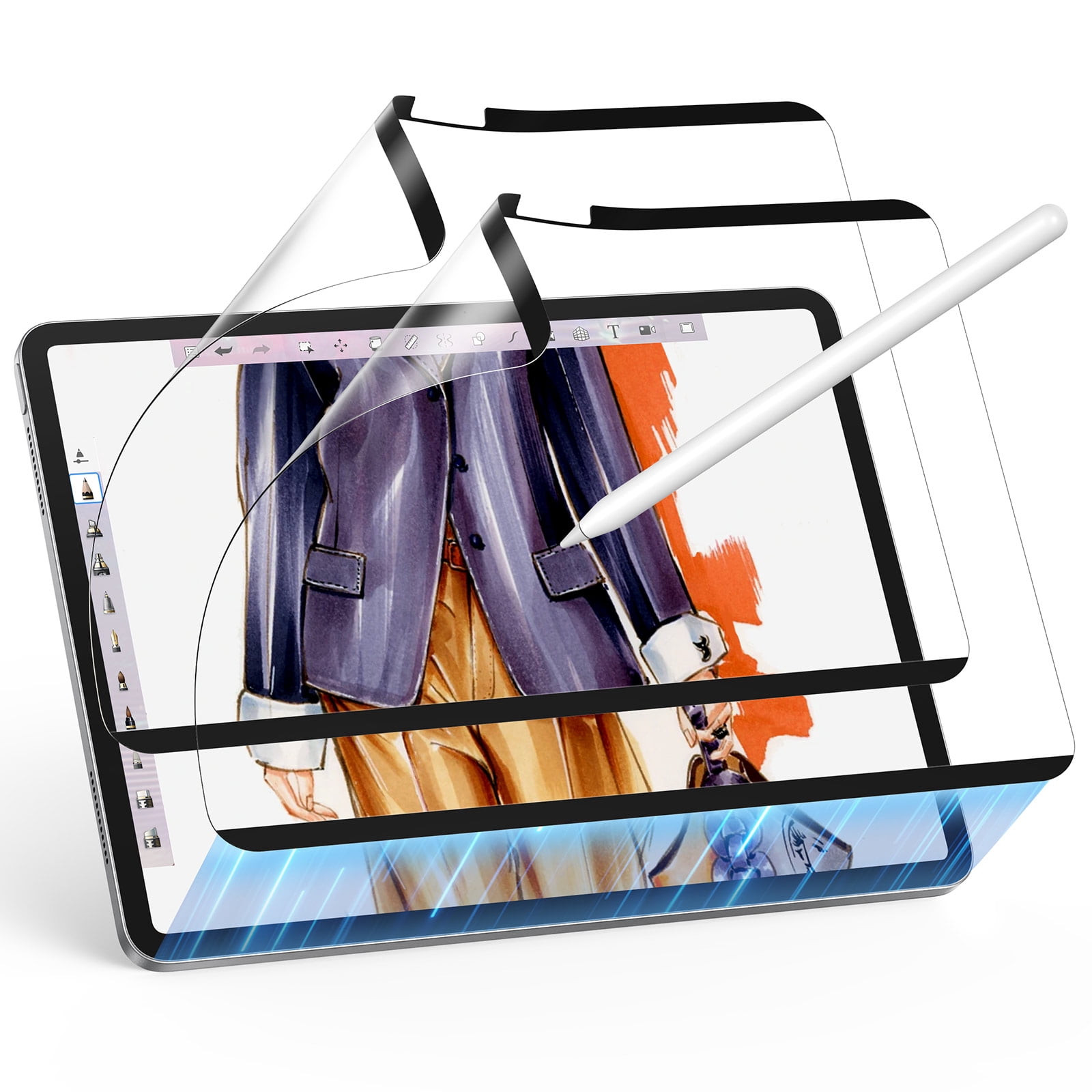 ESR Paper-Feel Magnetic Screen Protector Compatible with iPad Air 11 ...