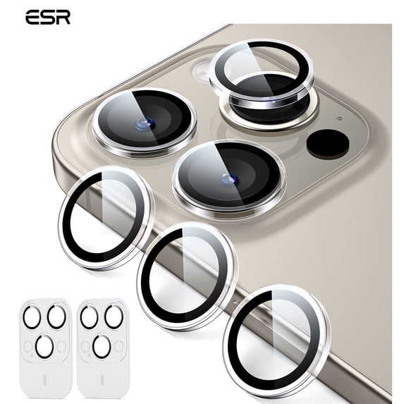 ESR Armorite Series 2-Pack Camera Lens Protector Compatible with iPhone ...